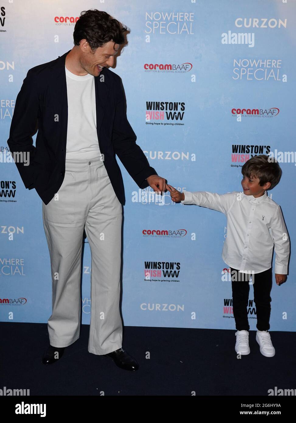 James Norton (left) and Daniel Lamont arriving for a special screening ...