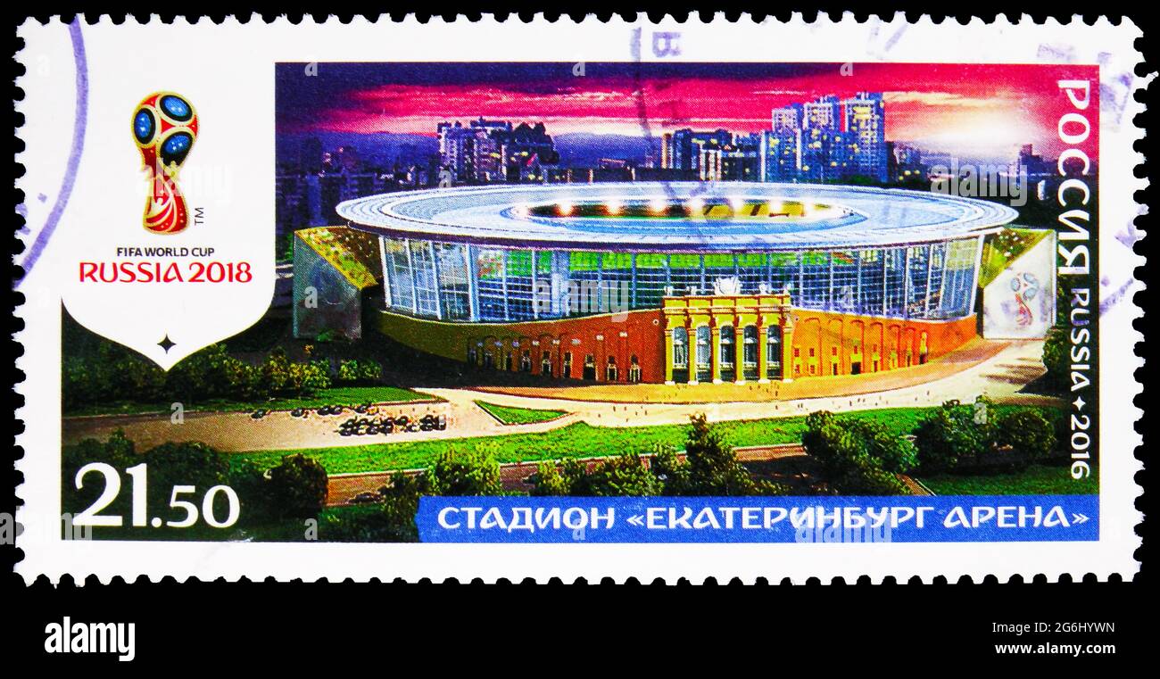 MOSCOW, RUSSIA - MAY 11, 2020: Postage stamp printed in Russia shows ...