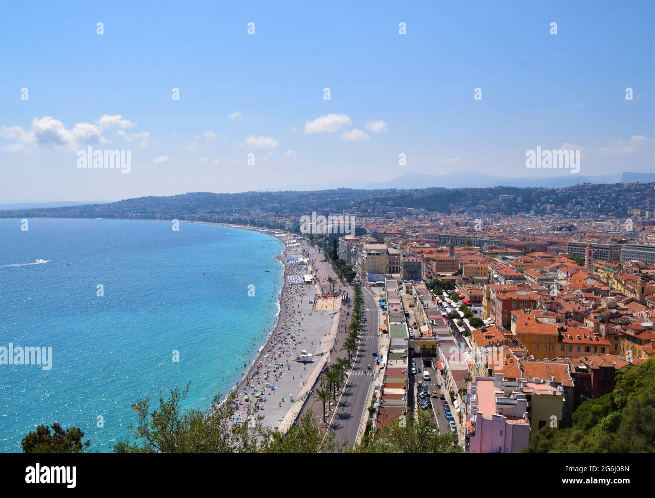 Aerial panoramic view of Nice, South of France, 2019, Credit: Vuk ...