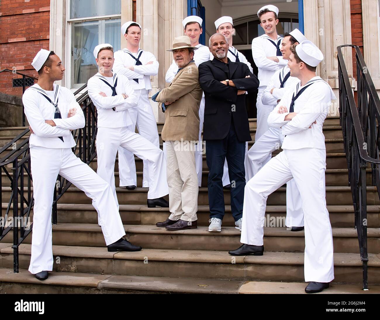 London, UK. 06th July, 2021. Robert Lindsay and Gary Wilmot pose with ...
