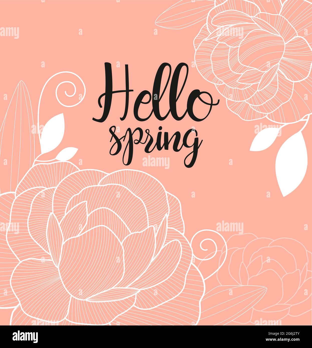 Greeting card design pink Stock Vector Images - Alamy
