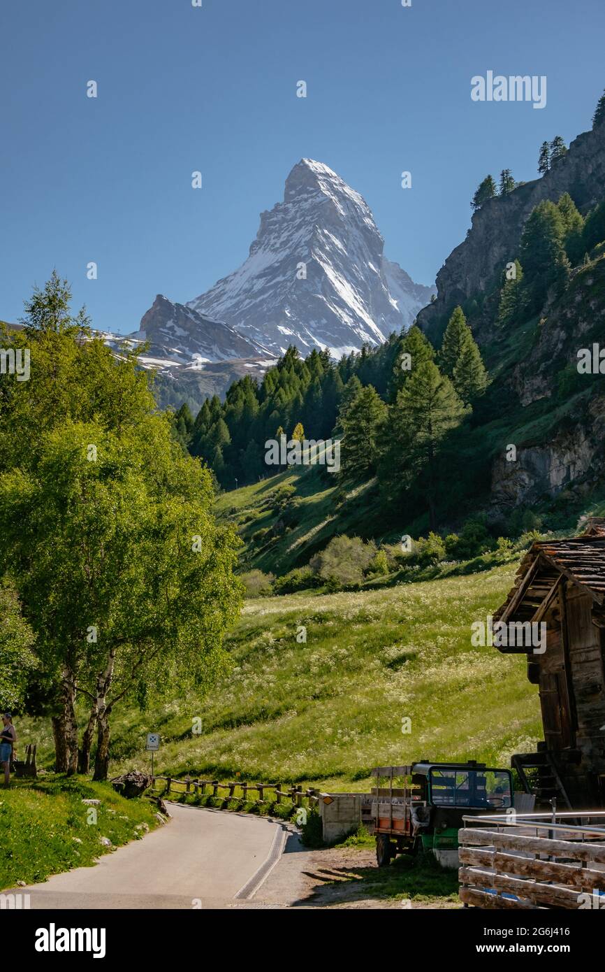 The Mighty and Beautiful Matterhorn Peak, The Famous and Iconic Swiss ...