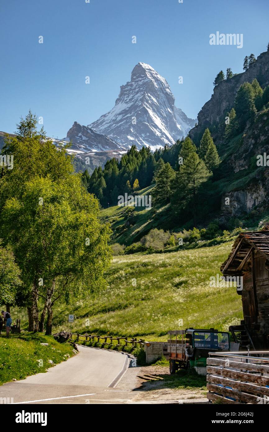 The Mighty and Beautiful Matterhorn Peak, The Famous and Iconic Swiss ...