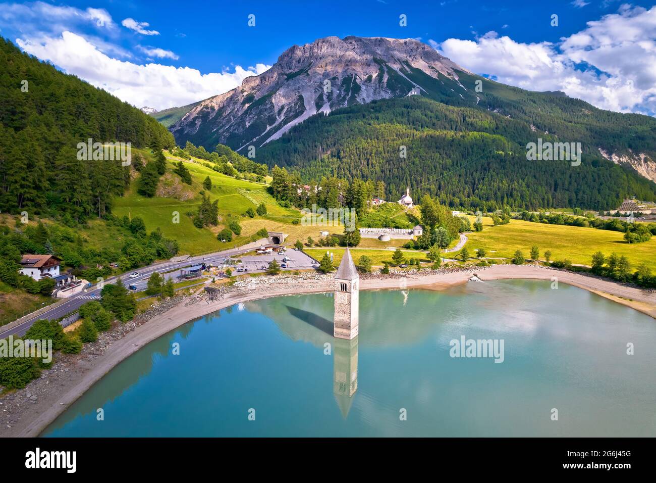 Lake reschen underwater hi-res stock photography and images - Alamy