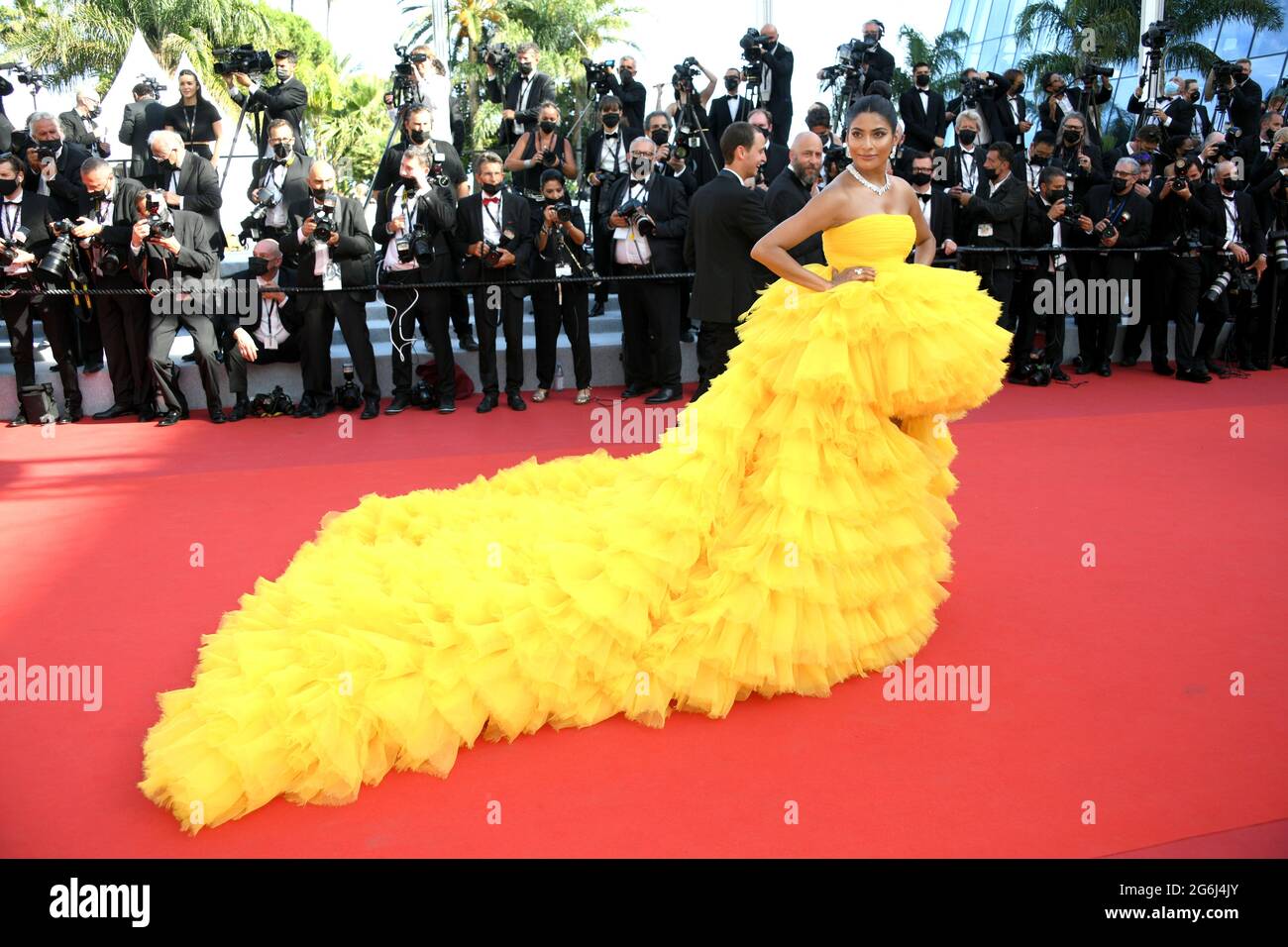 Cannes, France. 06th July, 2021. C74th Cannes Film Festival, Red Carpet ...