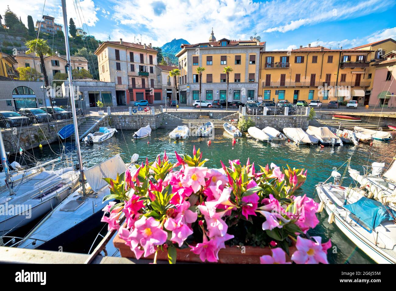 Waterfront Menaggio Lake Como Lombardy High Resolution Stock ...