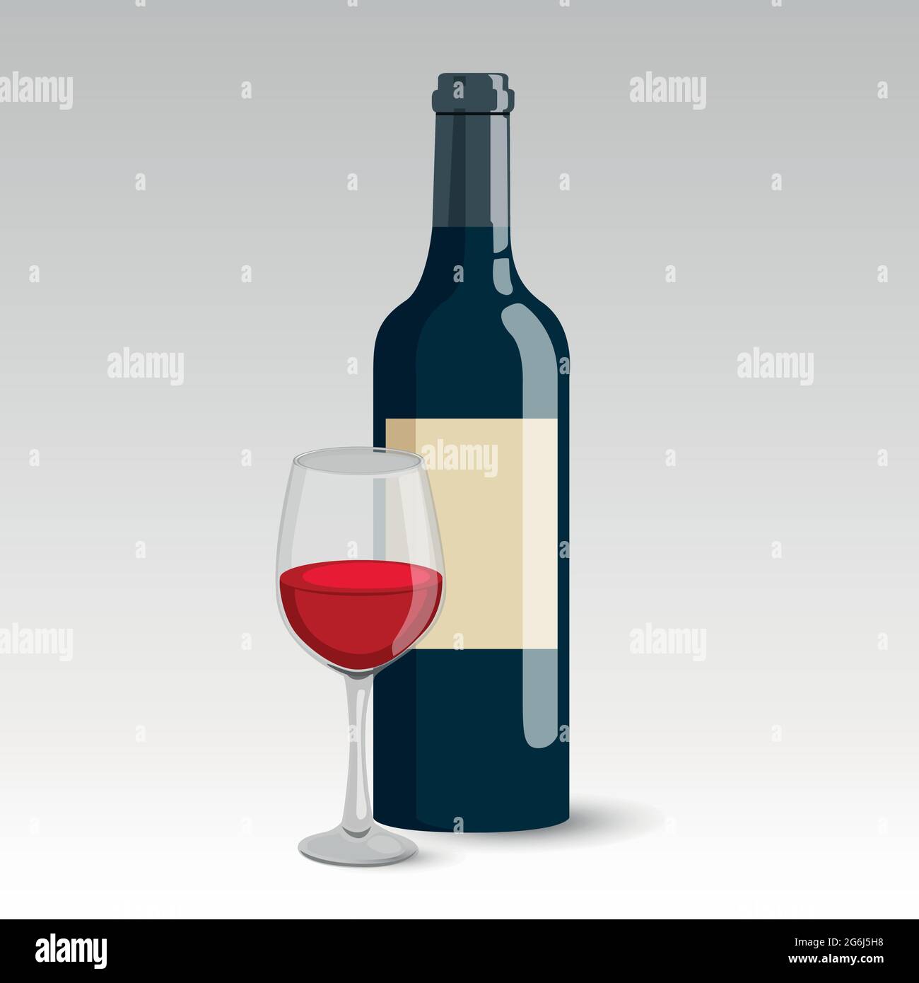 Wine bottle cut out Stock Vector Images - Alamy