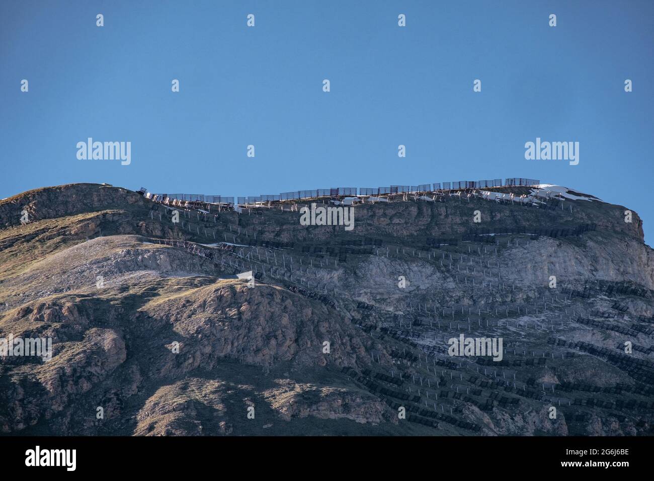 Wood Structure for Avalanche Prevention - Swiss Alps - Zermatt ...