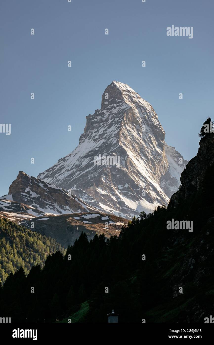The Mighty and Beautiful Matterhorn Peak, The Famous and Iconic Swiss ...