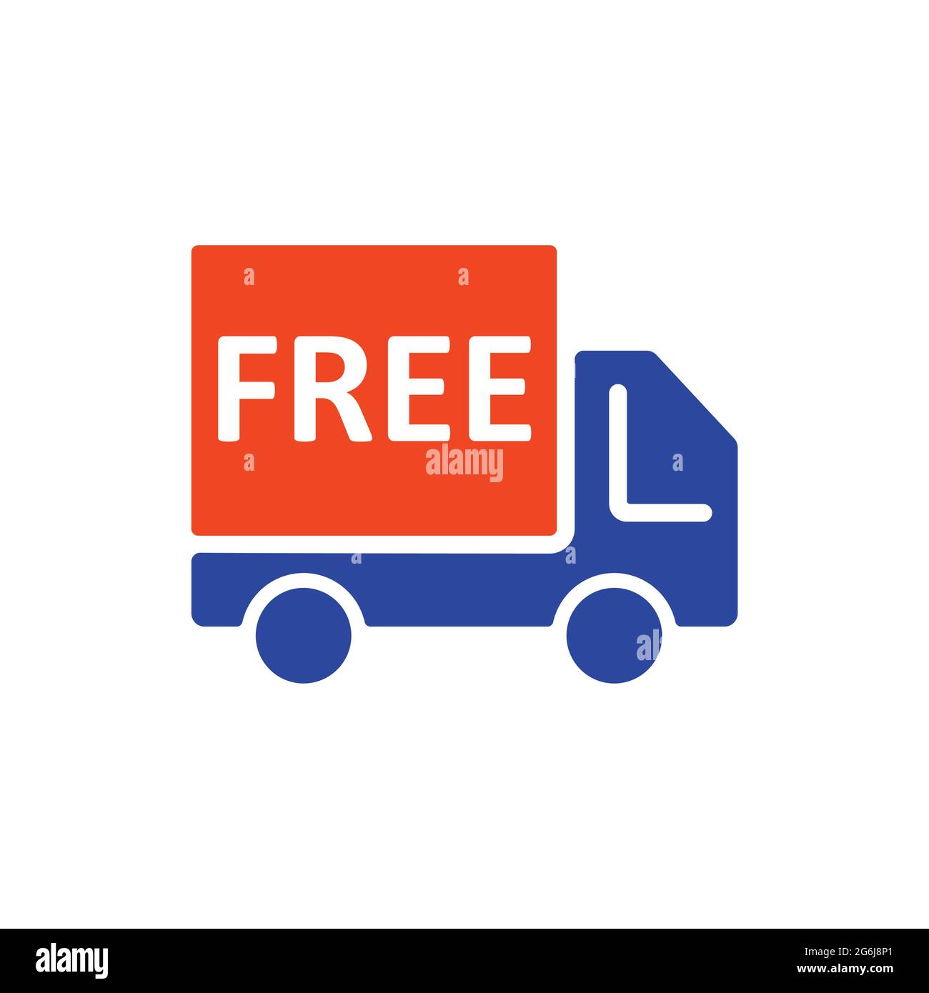 Free shipping glyph icon. E-commerce sign. Graph symbol for your web ...