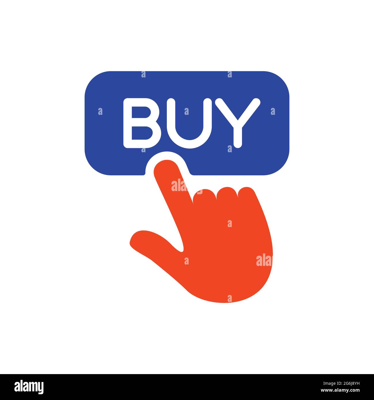 Finger pointing to buy sign glyph icon. E-commerce sign. Graph symbol ...