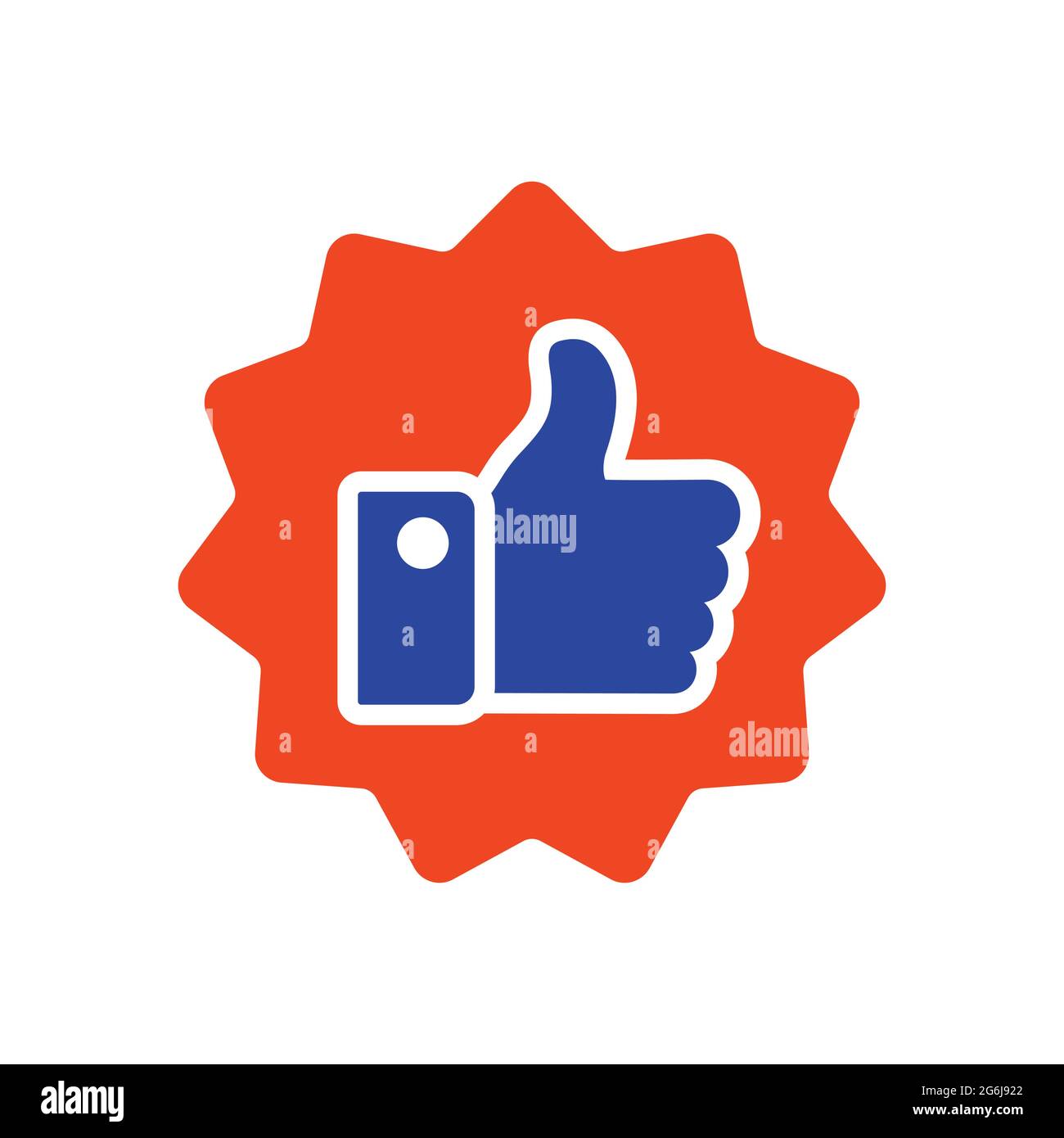 Thumbs up glyph icon. Vector like. E-commerce sign. Graph symbol for ...