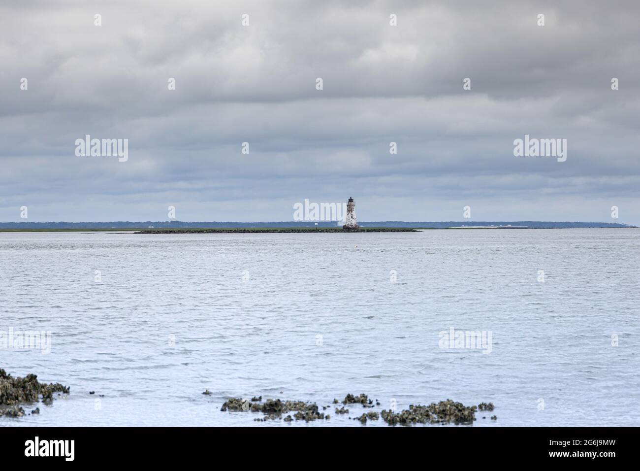 Tybee Island landscape water view with marsh Stock Photo - Alamy