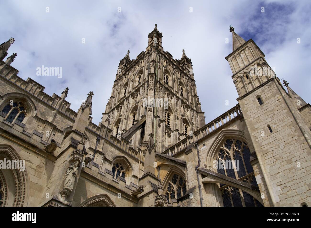 Gloucester Cathedral Tower viewed from South Stock Photo - Alamy