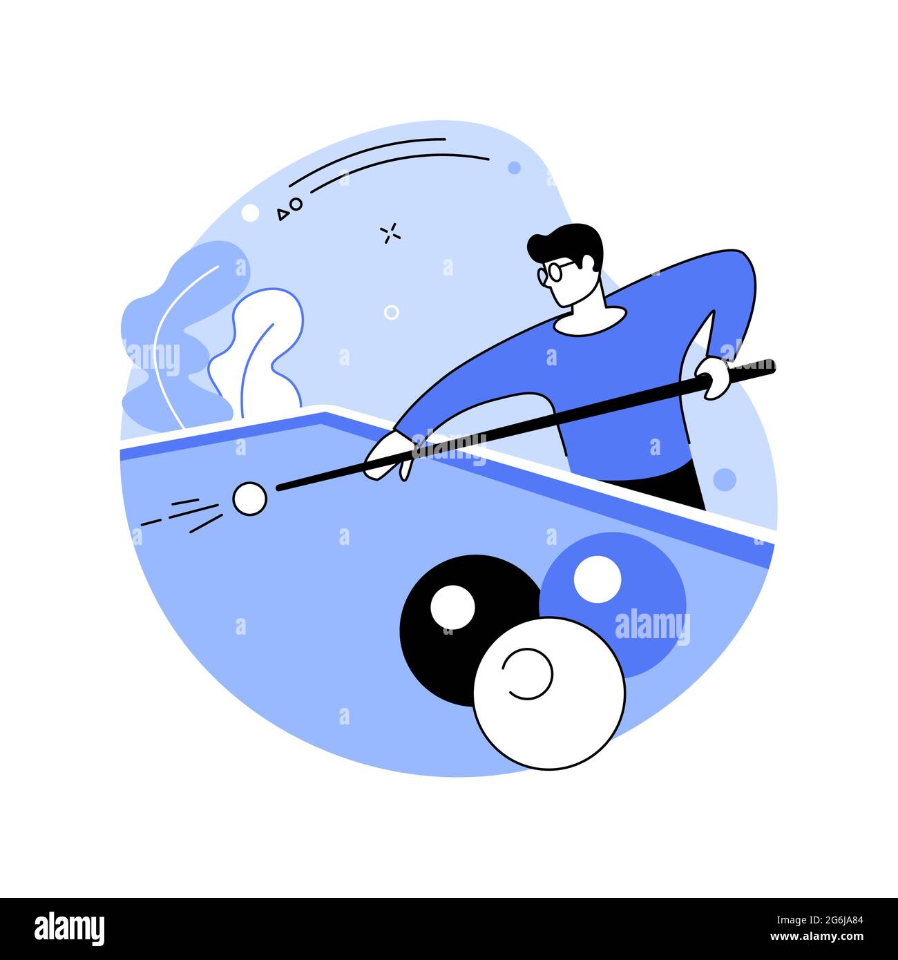 Snooker abstract concept vector illustration Stock Vector Image & Art ...