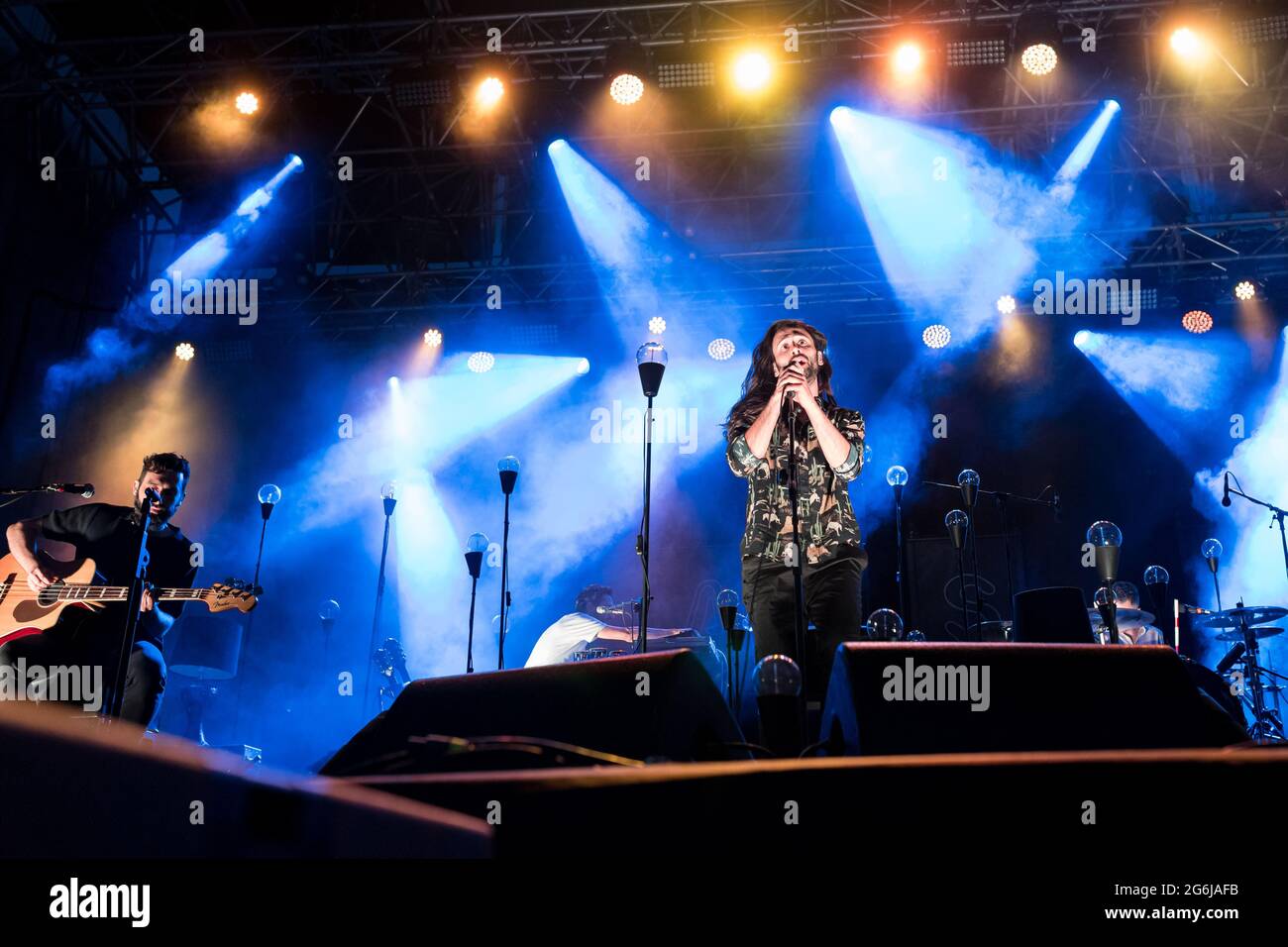 italian rock band Fast Animals and Slow Kids perform live during the ...