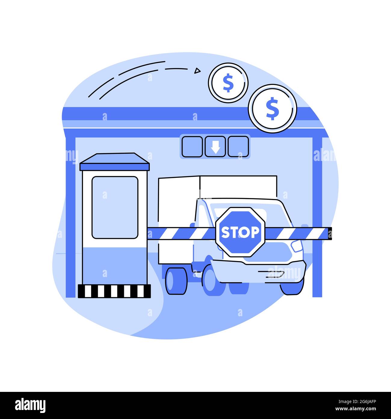 Toll road abstract concept vector illustration Stock Vector Image & Art ...