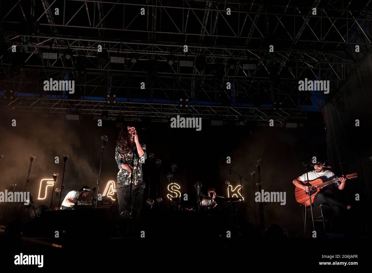 italian rock band Fast Animals and Slow Kids perform live during the ...