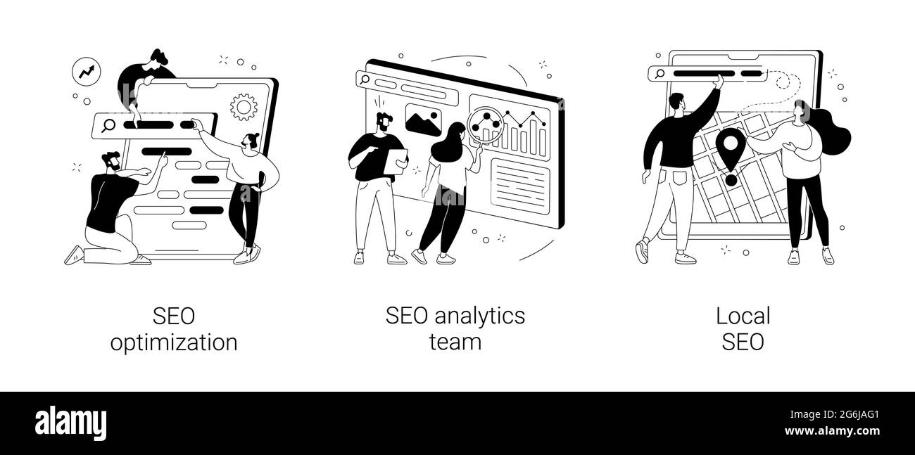 Website optimization abstract concept vector illustrations Stock Vector Image & Art - Alamy