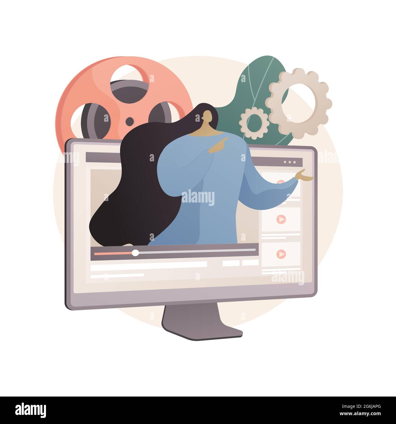 How-to videos abstract concept vector illustration Stock Vector Image ...