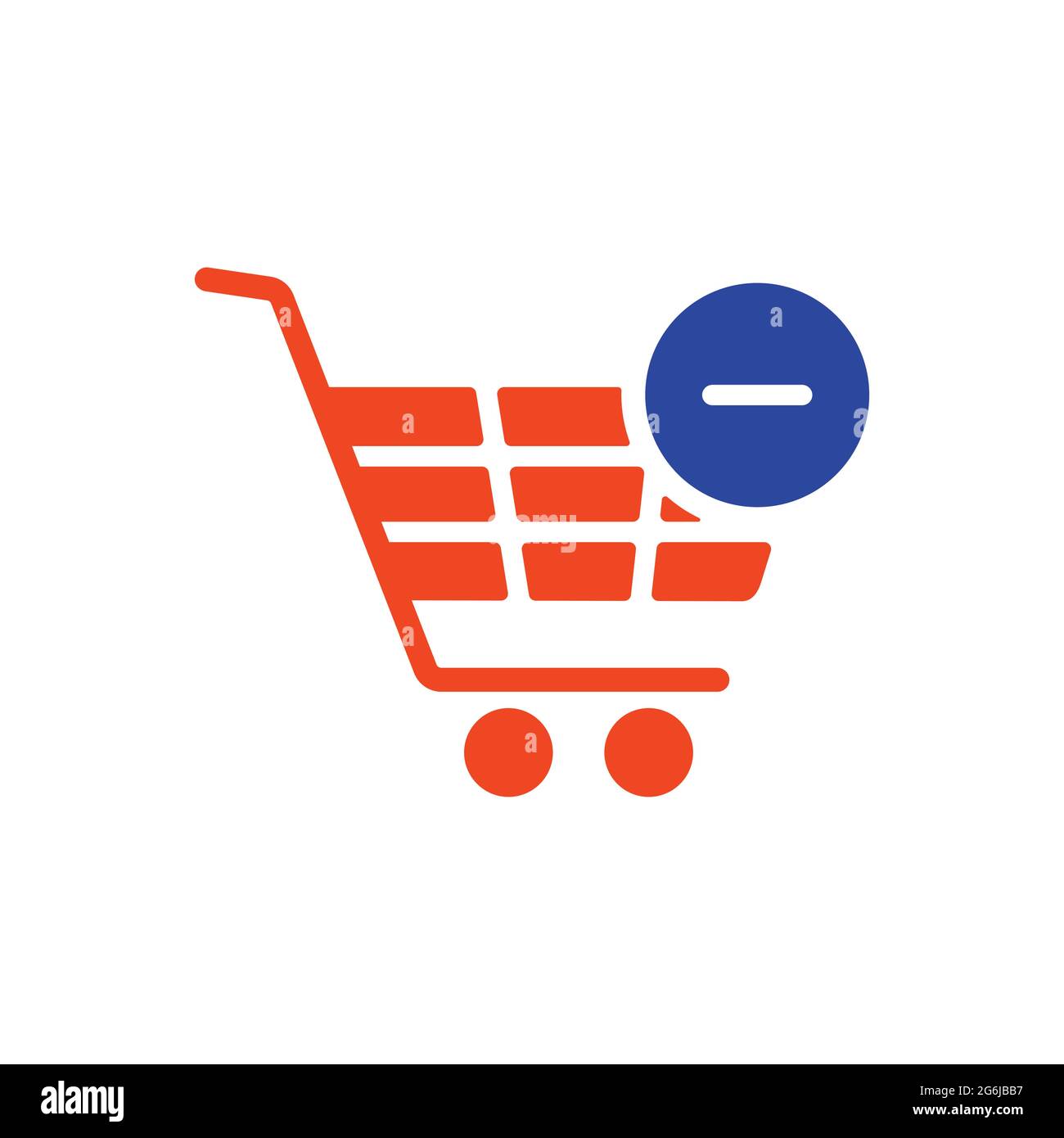 Shopping cart glyph icon with minus. Remove from cart. E-commerce sign ...