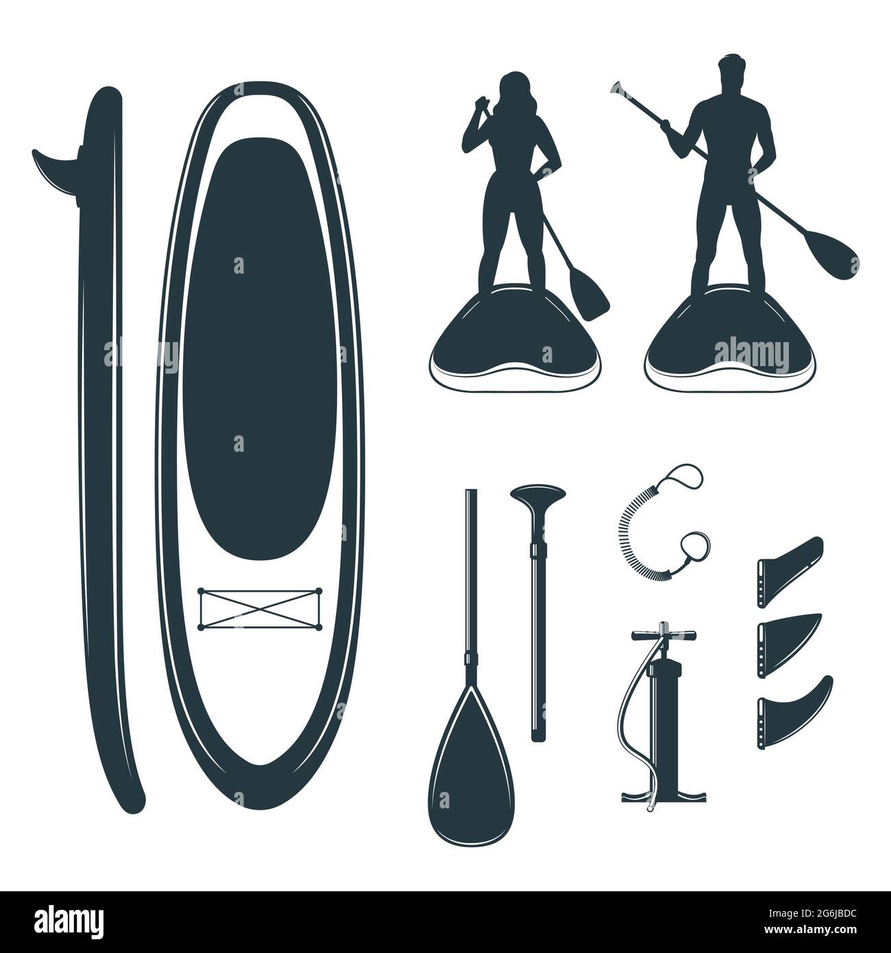 A stand up paddle board design elements Stock Vector Image & Art - Alamy