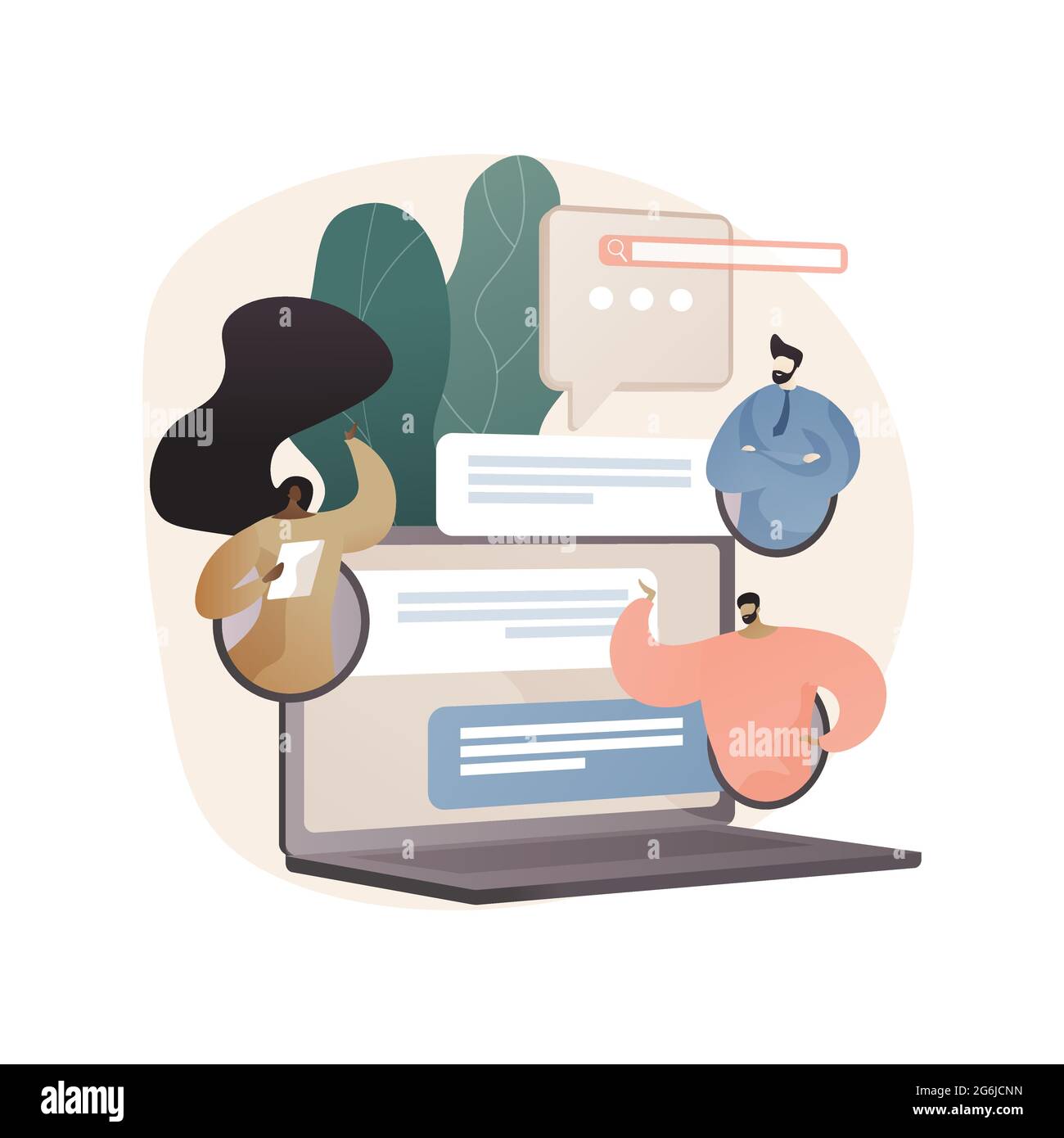 Internet forum abstract concept vector illustration Stock Vector Image ...