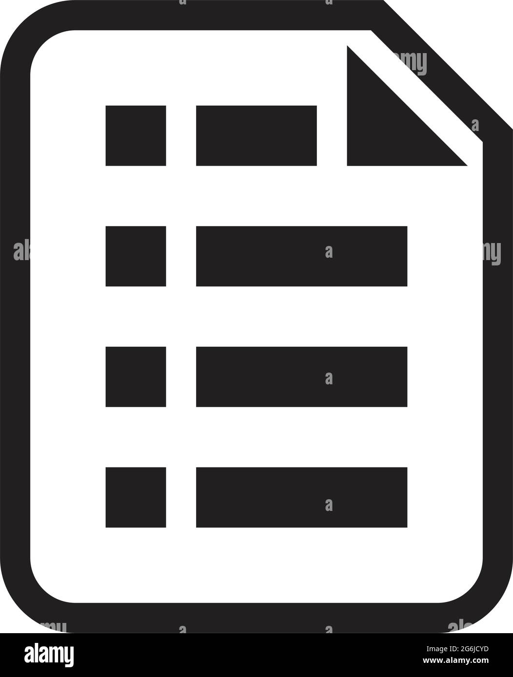 Checklist document icon vector data and information text for business ...