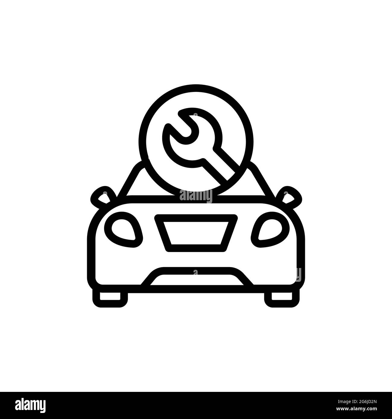 Repair car color line icon. Handyman service. Isolated vector element ...
