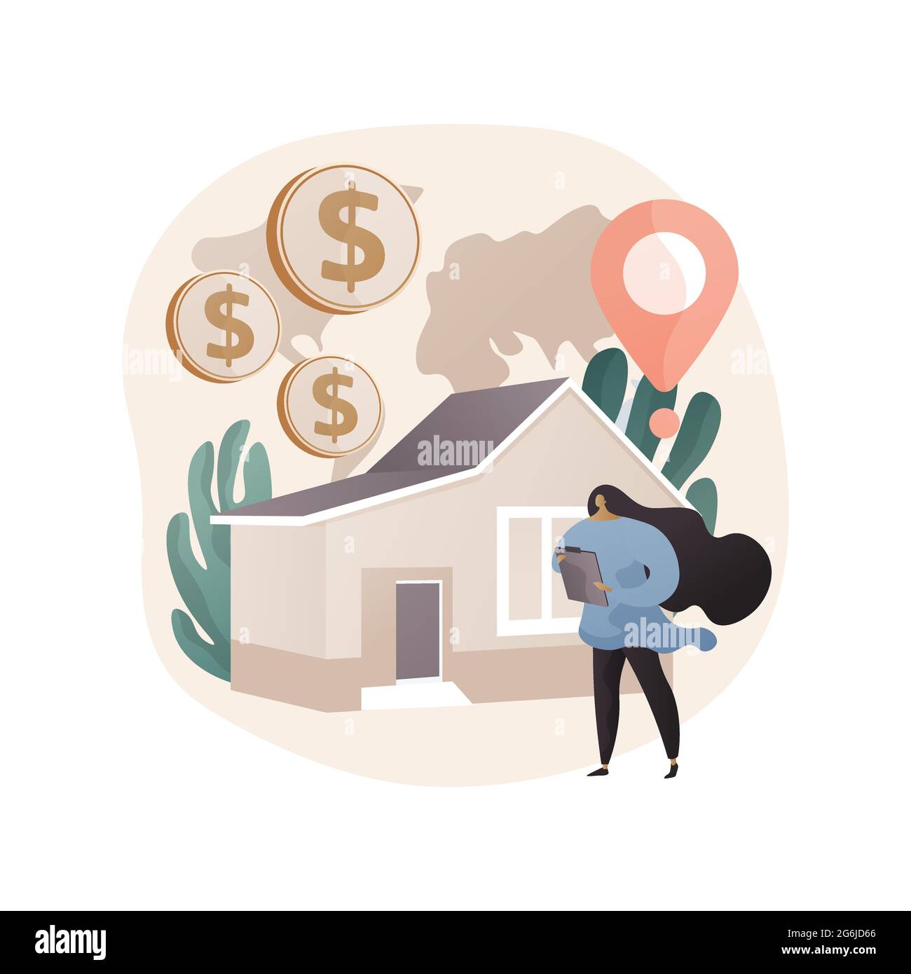 International and non-resident taxes abstract concept vector ...