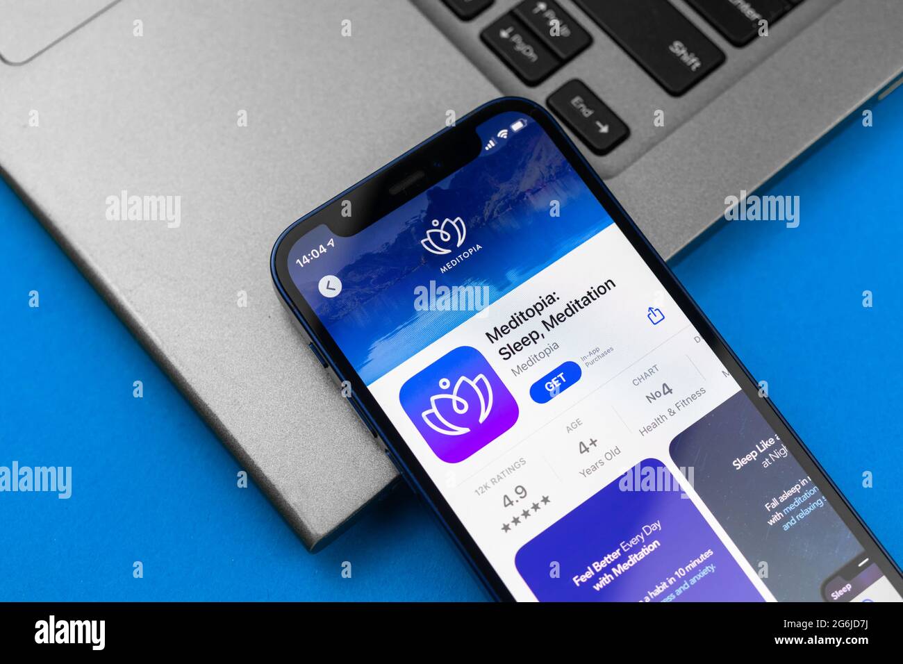 Meditopia icon hi-res stock photography and images - Alamy