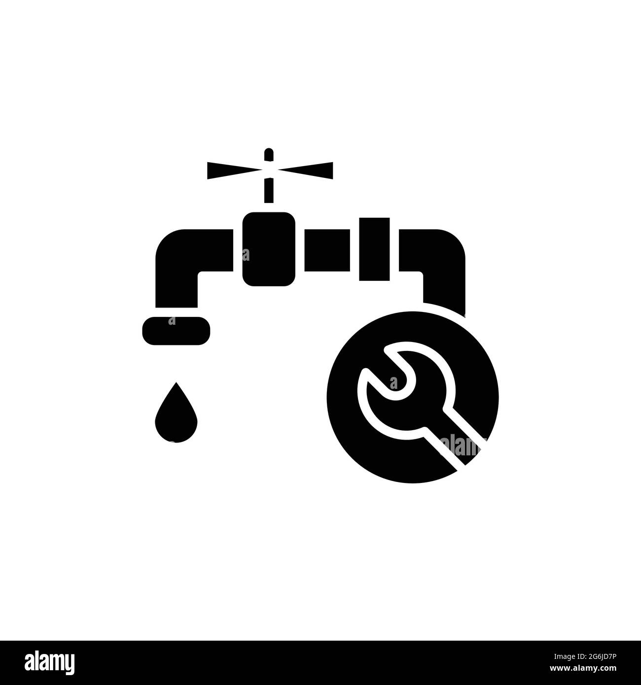 Install plumbing color line icon. Handyman service. Isolated vector ...