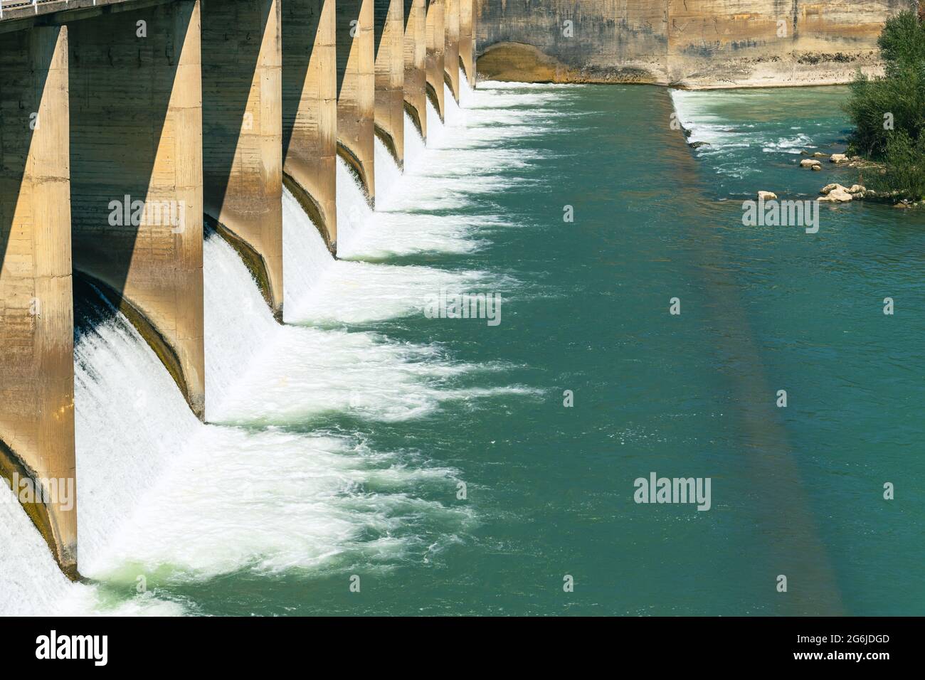 water released from hydroelectric power station Stock Photo - Alamy