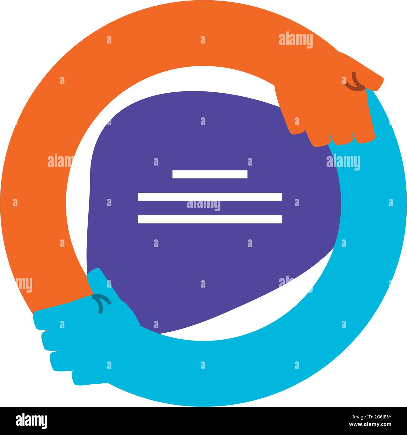 handshake circle friendship Stock Vector Image & Art - Alamy