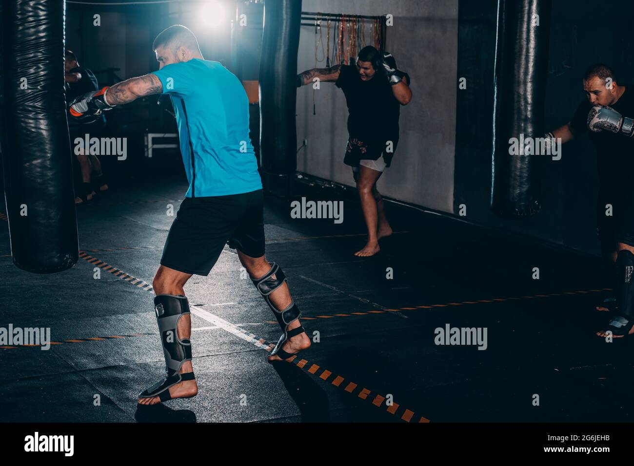 Full length action punching punch hi-res stock photography and images ...