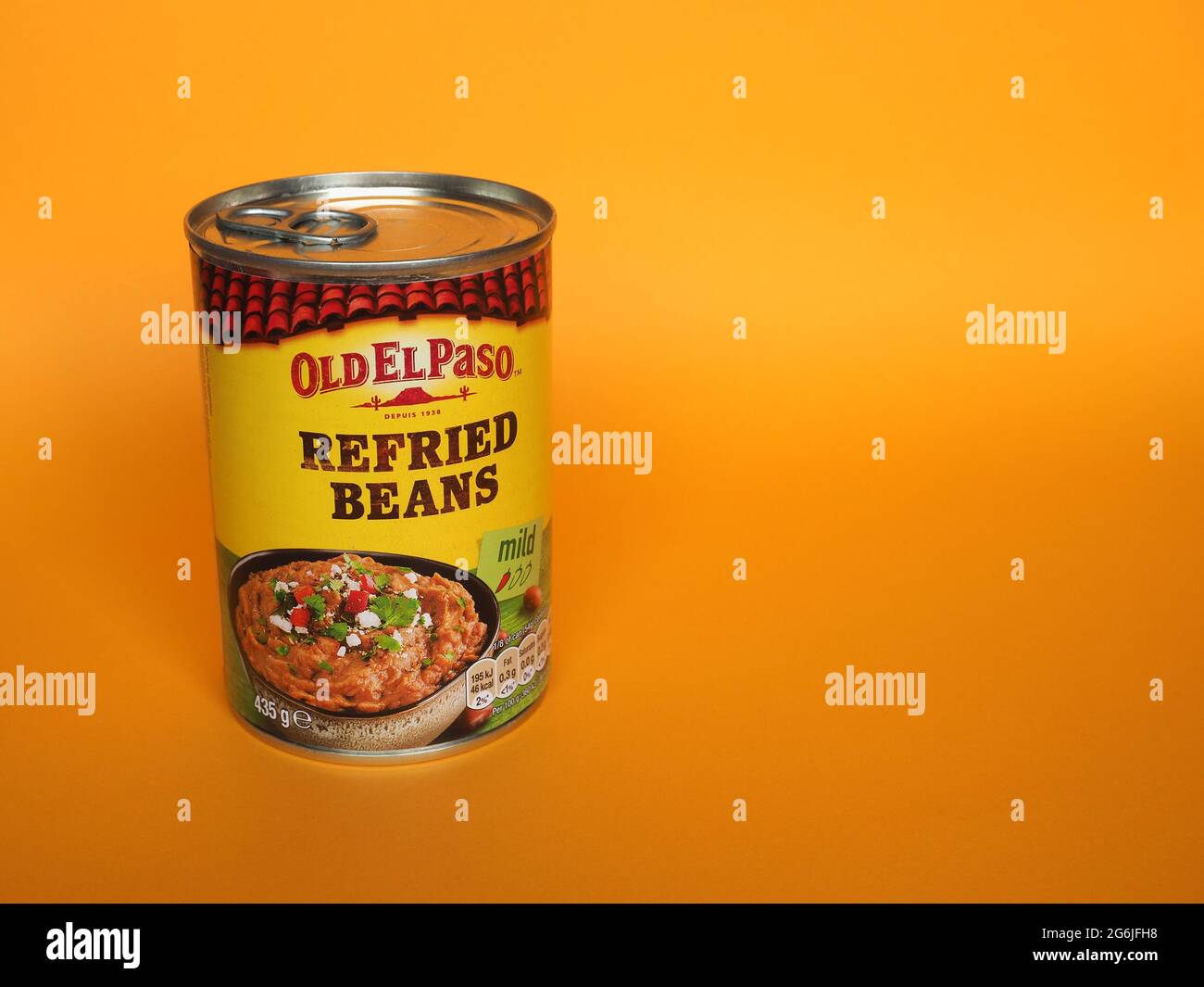 MINNEAPOLIS, USA - CIRCA JUNE 2021: Canned Old El Paso refried beans ...