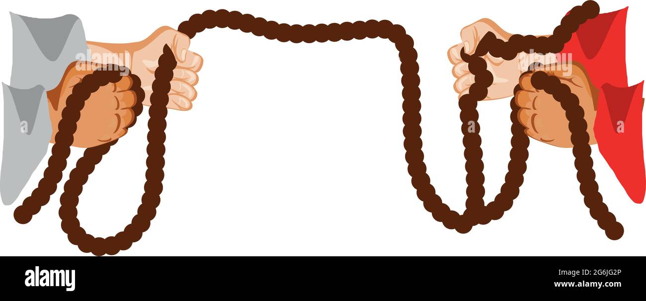 hands pull the rope Stock Vector Image & Art - Alamy