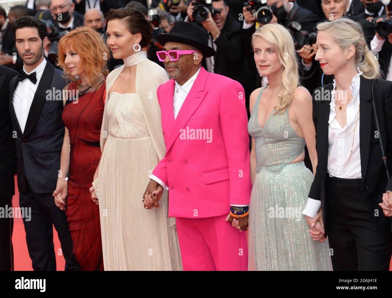 Cannes, France, 6 July 2021 Maggie Gyllenhaal, Spike Lee and Melanie ...