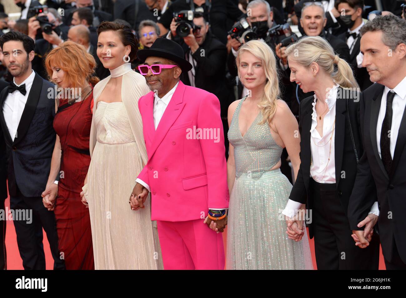 Cannes, France, 6 July 2021 Maggie Gyllenhaal, Spike Lee and Melanie ...