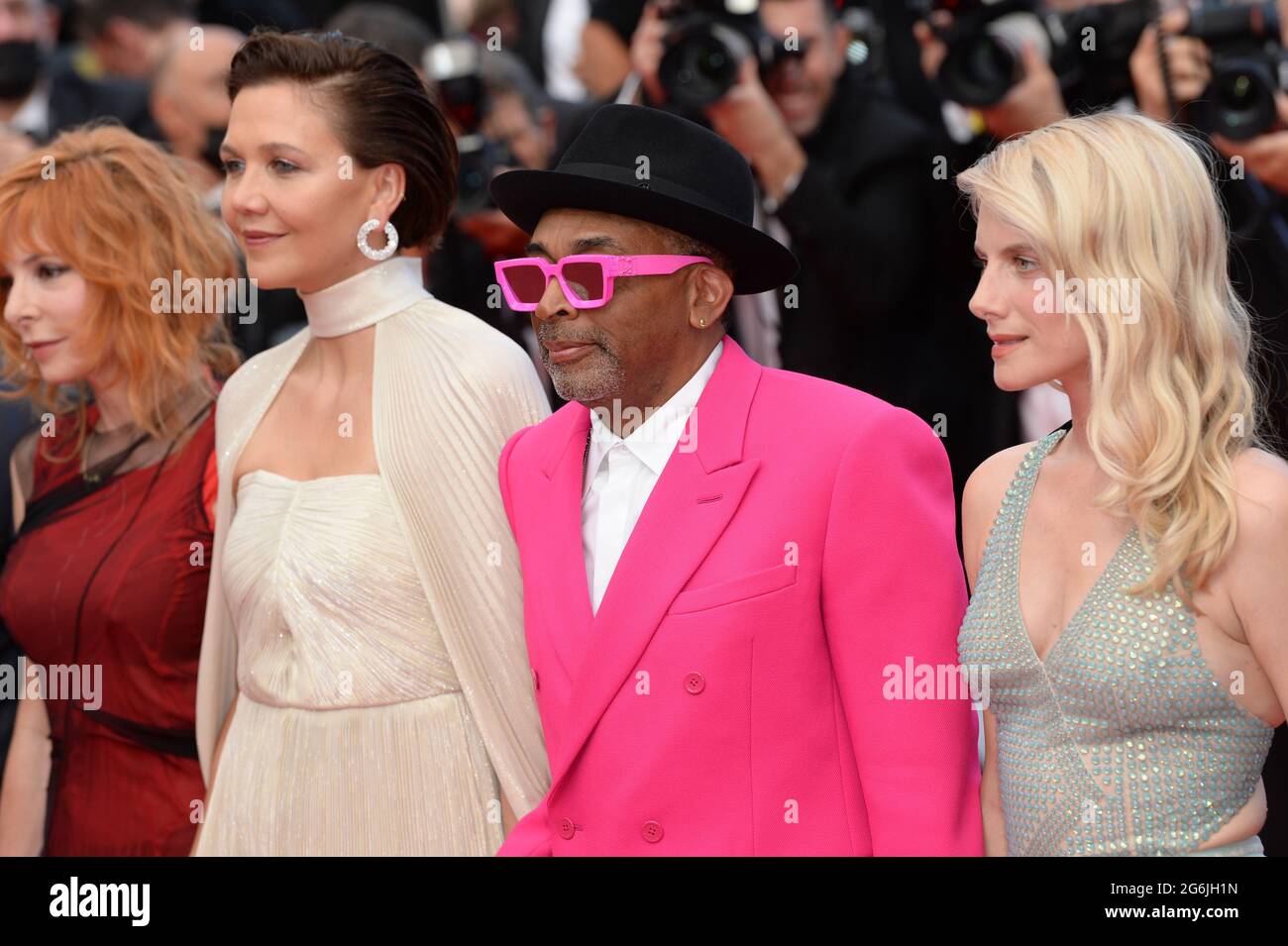 Cannes, France, 6 July 2021 Maggie Gyllenhaal, Spike Lee and Melanie ...