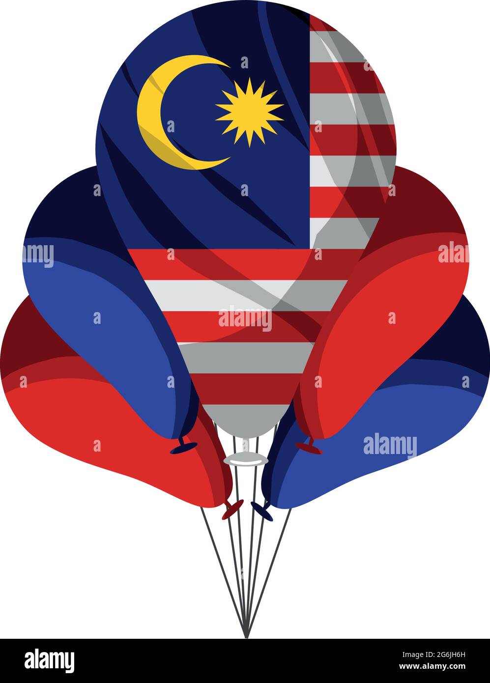 malaysia flag in balloons Stock Vector Image & Art - Alamy