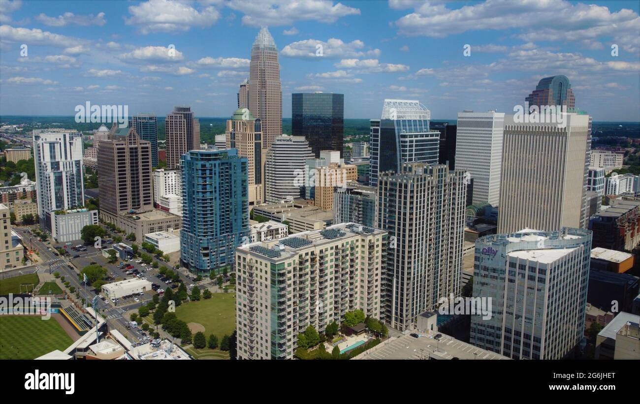 Beautiful Charlotte Skyline Stock Photo - Alamy