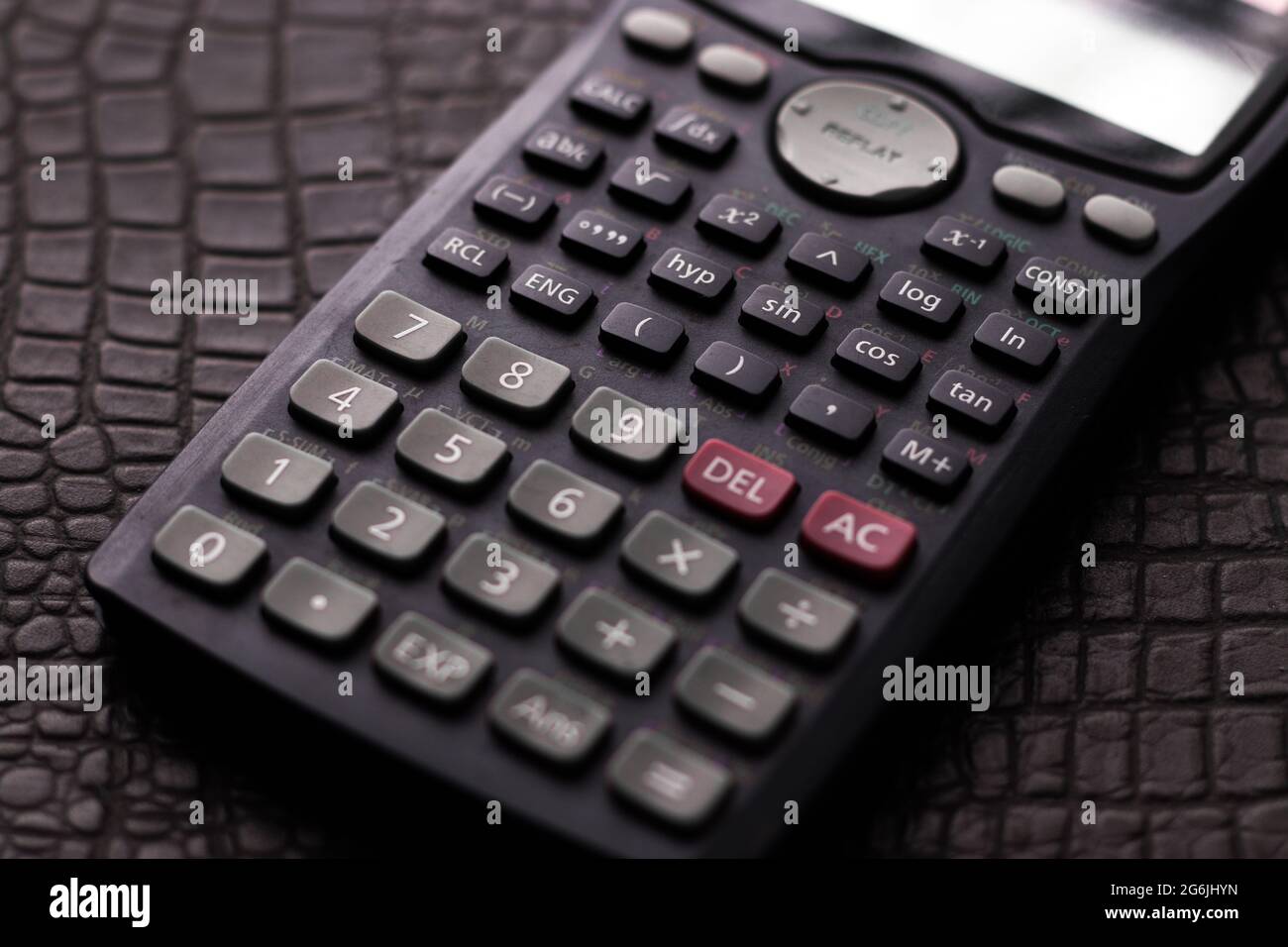 Scientific Calculator on a white background stock image Stock Photo - Alamy