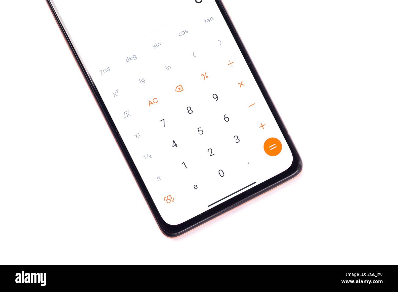 Smart phone calculator Cut Out Stock Images & Pictures - Alamy
