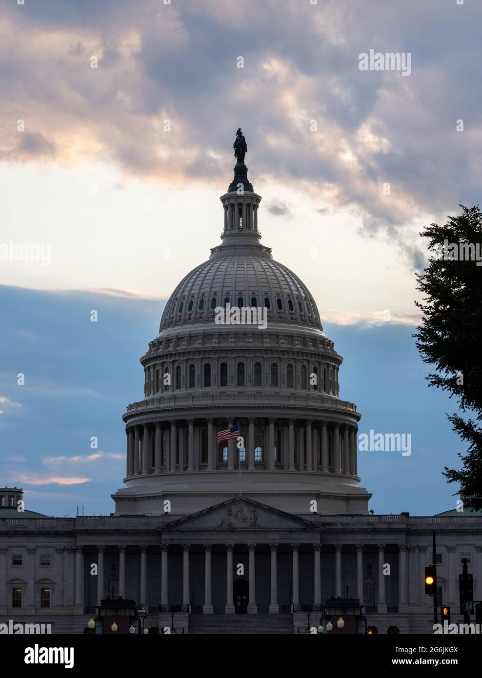 American Flag at the US Capitol in Washington DC Stock Photo - Alamy