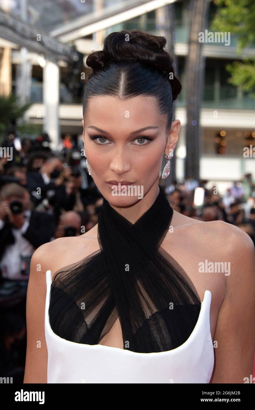 Cannes, France. 06 July 2021, Bella Hadid attending the Opening Red ...