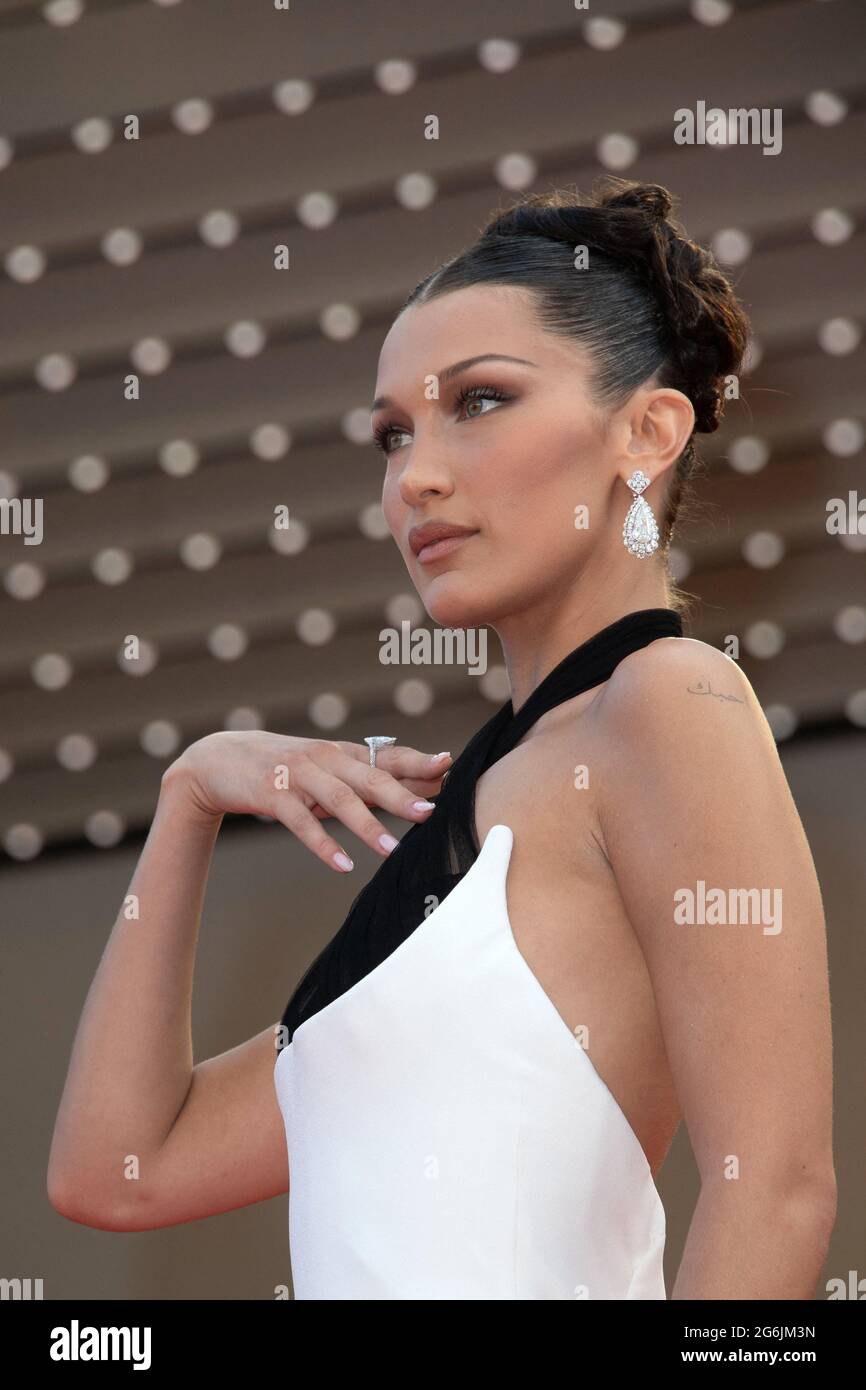Cannes, France. 06 July 2021, Bella Hadid attending the Opening Red ...