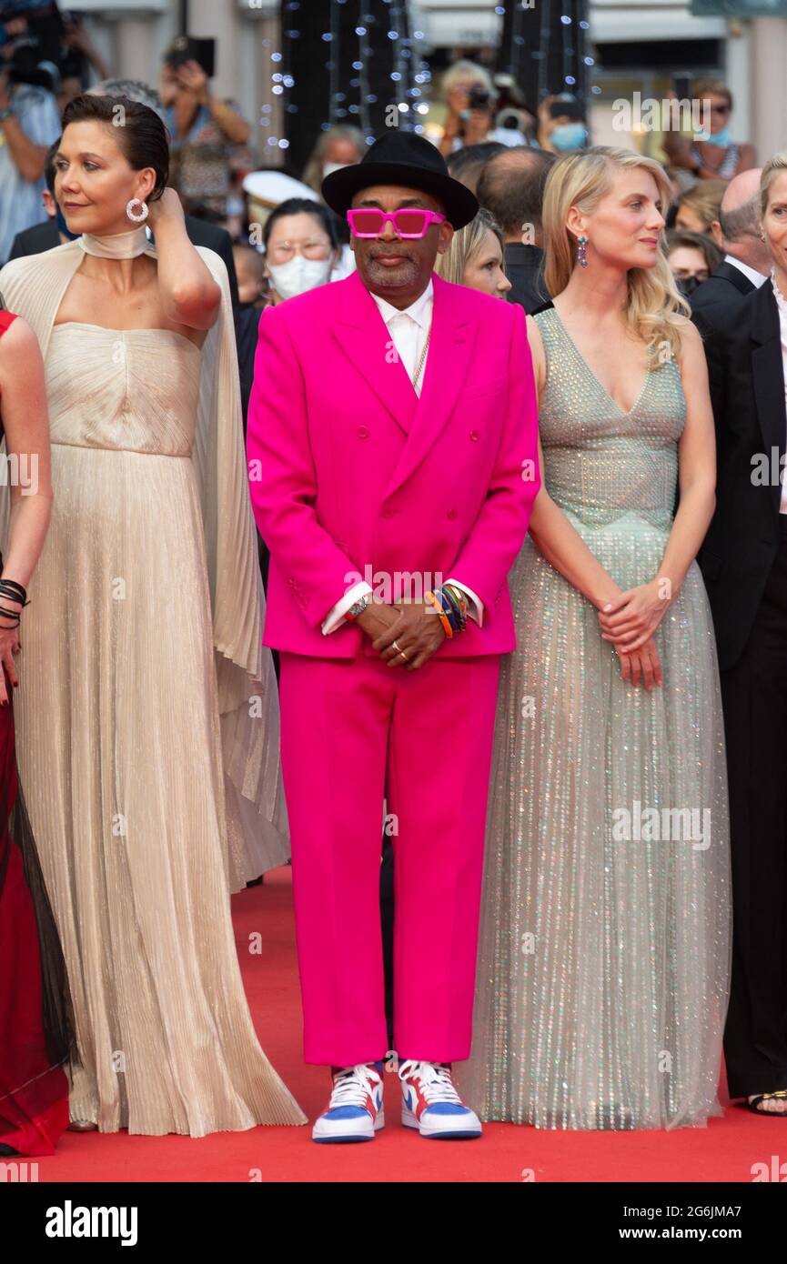 Cannes, France. 06 July 2021, Spike Lee arriving on the red carpet of ...