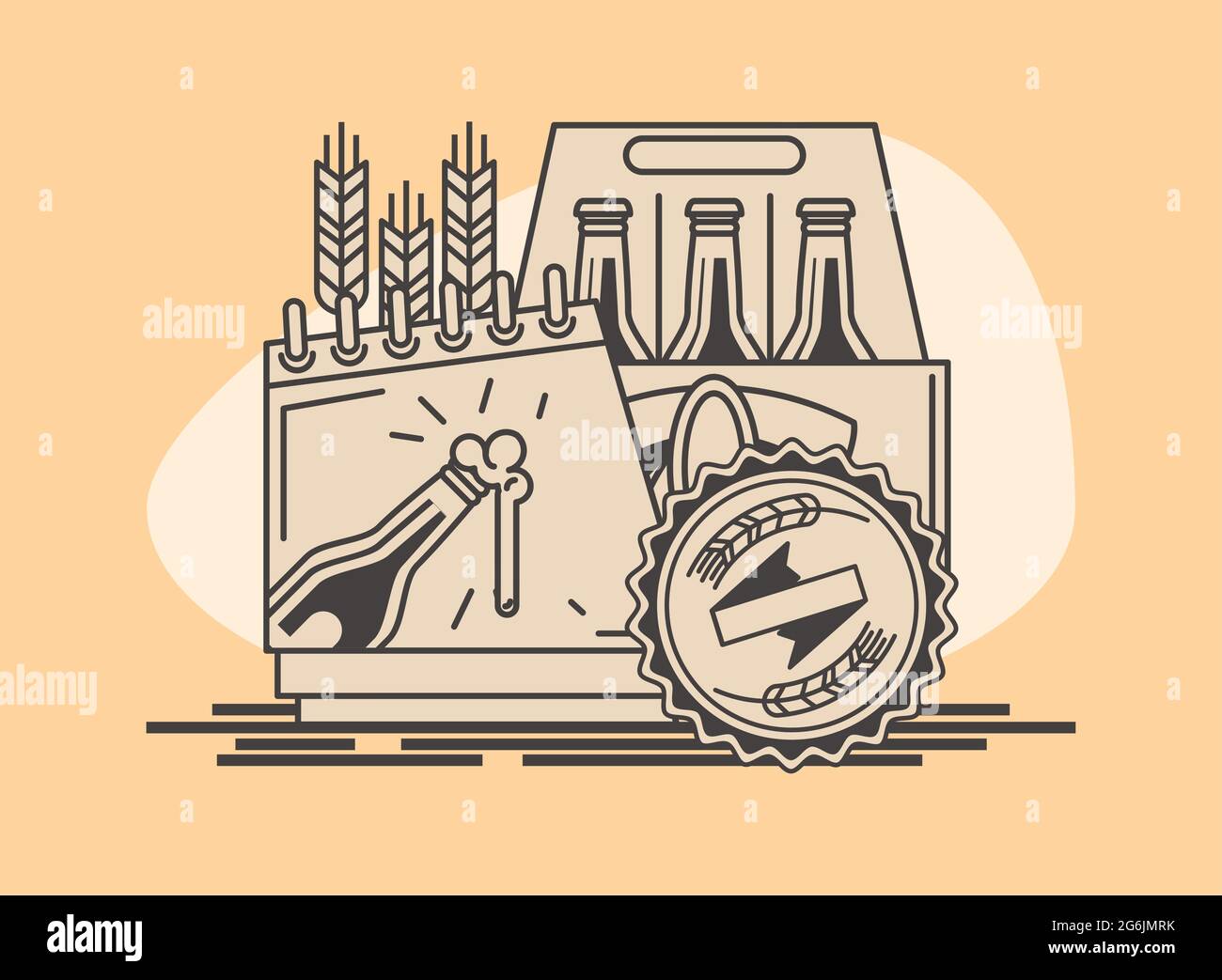 international beer day card Stock Vector Image & Art - Alamy