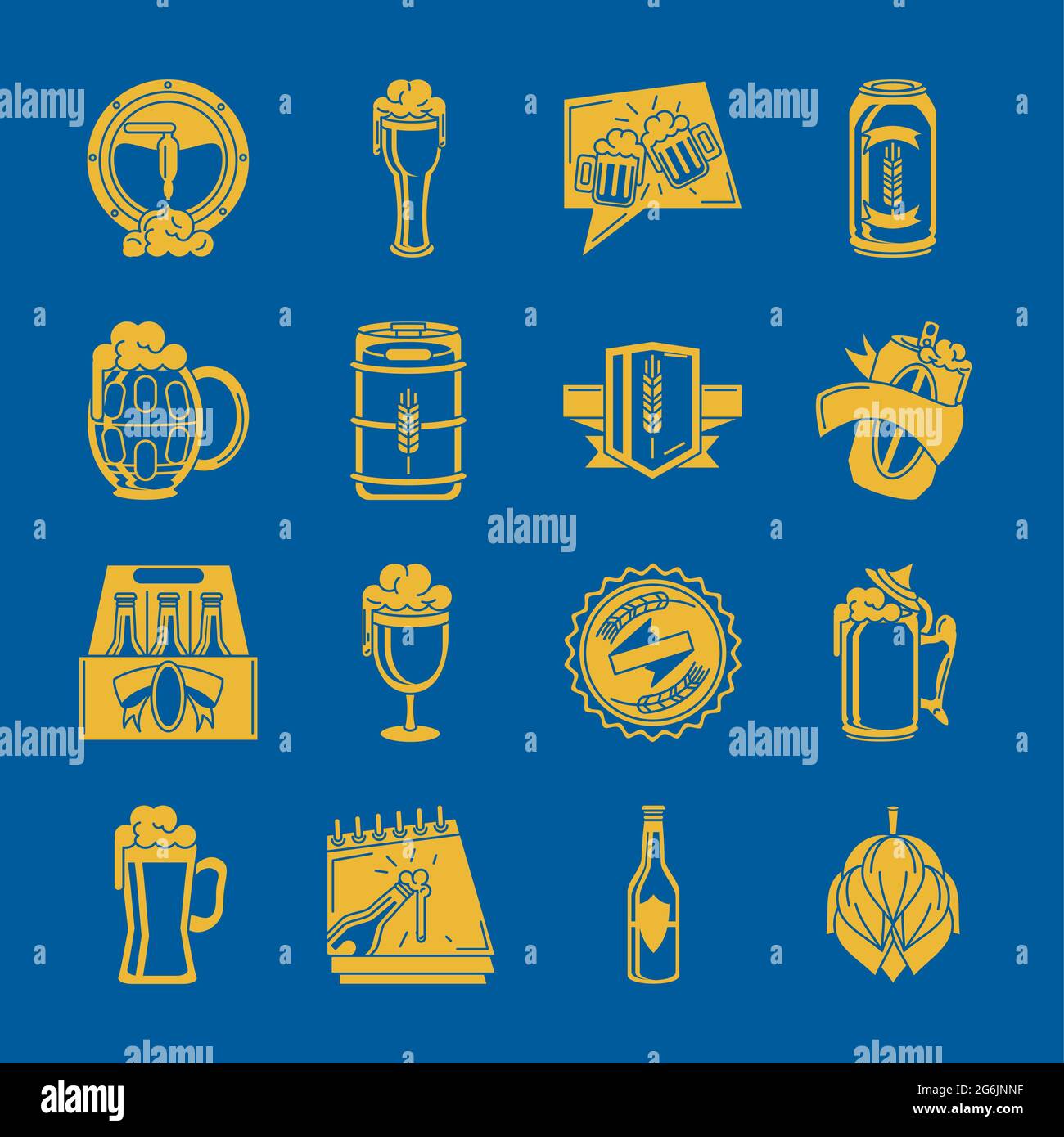 beer drink icon set Stock Vector Image & Art - Alamy